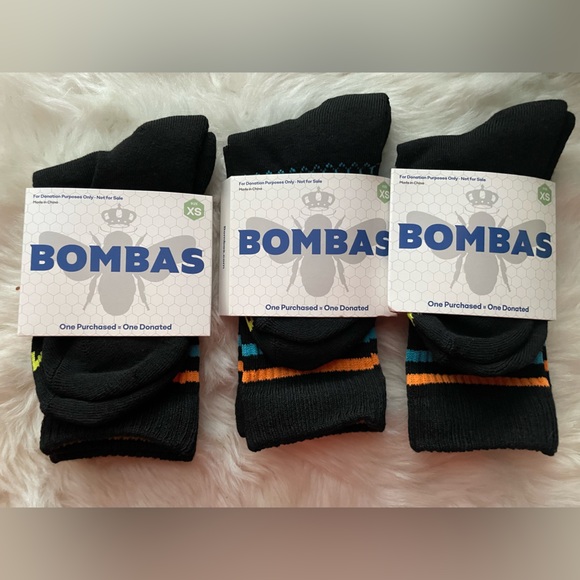 Bombas | Accessories | New Bombas Black Socks With Color Accents | Poshmark